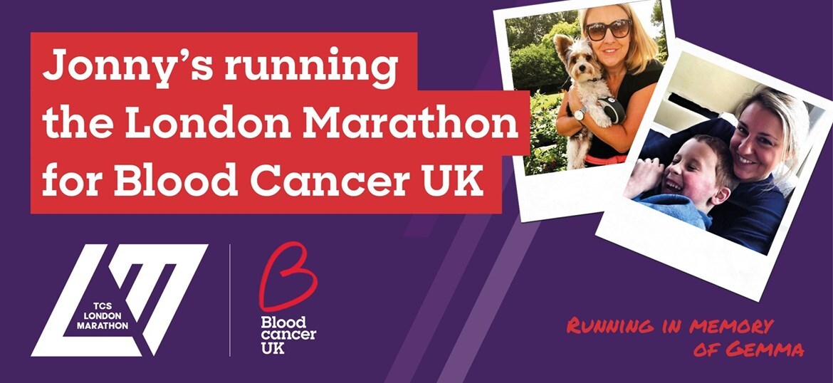 Blood Cancer UK: Jonny's running London 2023!
